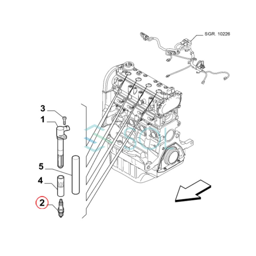 BOSCH スパークプラグ ダブルイリジウム 4本セット 1台分 出荷締切18時 アルファロメオ ジュリエッタ ミト 55249868 ...