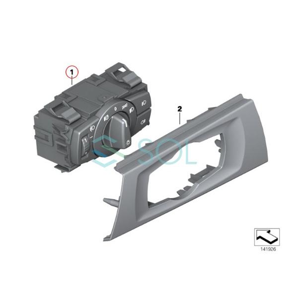 BMW E82 E88 E90LCI E91LCI X1 E84 補修用 ヘッドライトスイッチノブ ダイヤルスイッチ 120i 135i ...