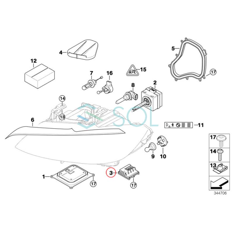 BMW BMW E90 E91 E92 E93 ヘッドライト コントロールユニット 左右セット 320i 323i 325i 325xi ...