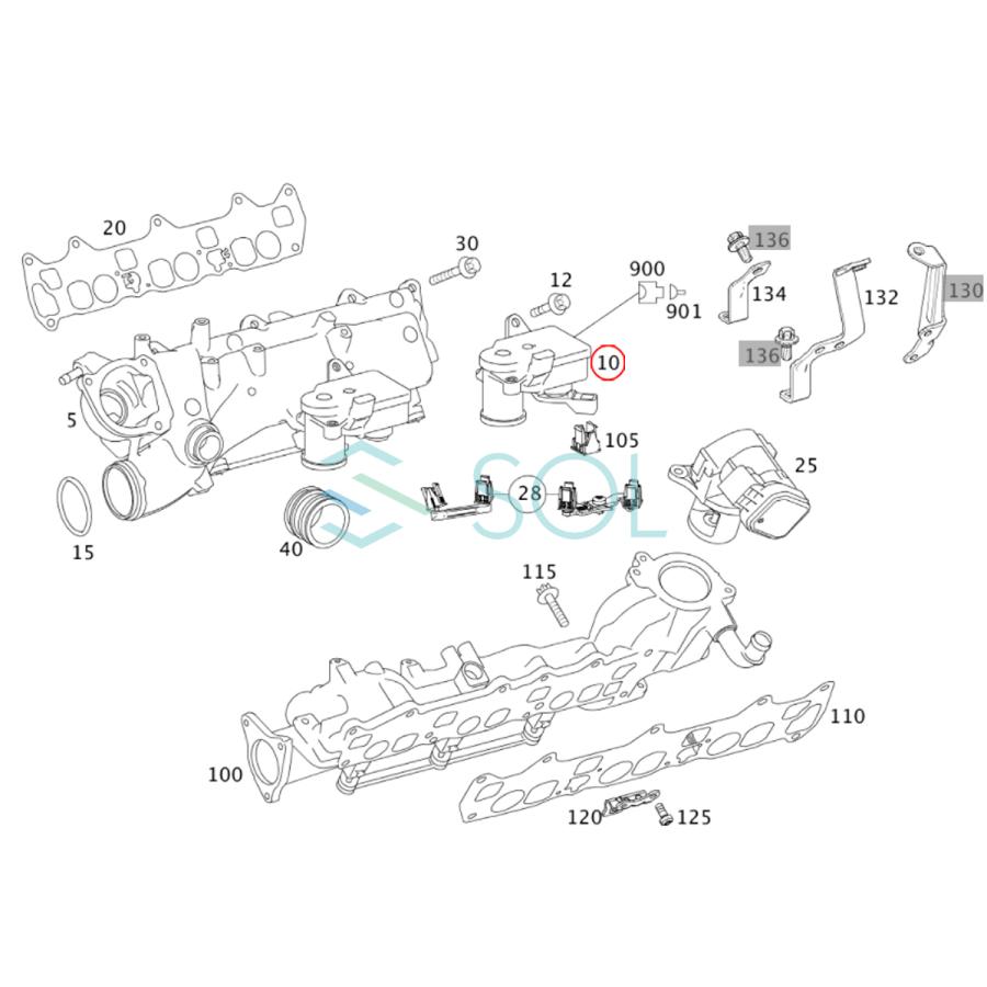 Mercedes-Benz ベンツ W164 W166 W463 X166 サーボモーター スロットルアクチュエーター ML350 ...