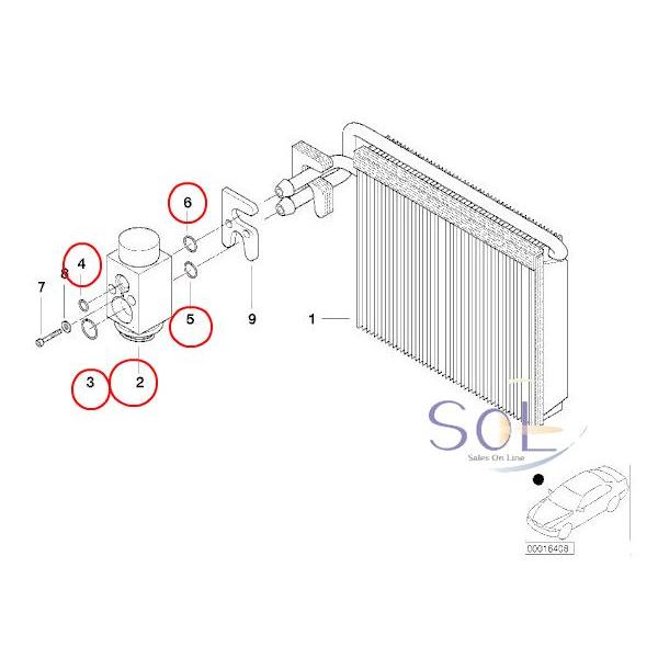 BMW E46 E83 X3 エキスパンションバルブ 318i 320i 323i 325i 328i 330i M3 2.5i 3.0i 2 ...