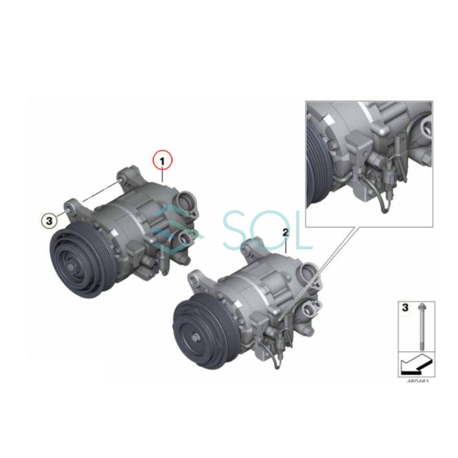 BMW X3 F25 20 i 28 I 30 d 35 新品 エアコンコンプレッサー ACコンプレッサー コア返却不要 ...