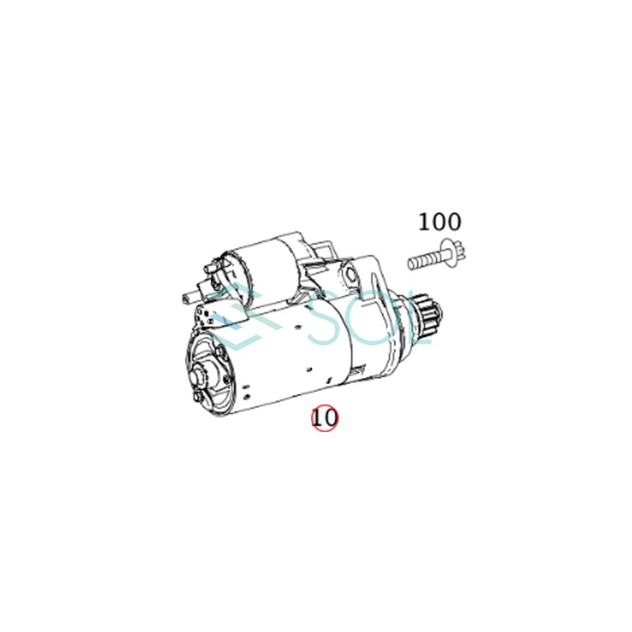 Mercedes-Benz（メルセデス・ベンツ） コア返却不要 リビルト品 スターターモーター ベンツ W176 W246 C117 X156 ...