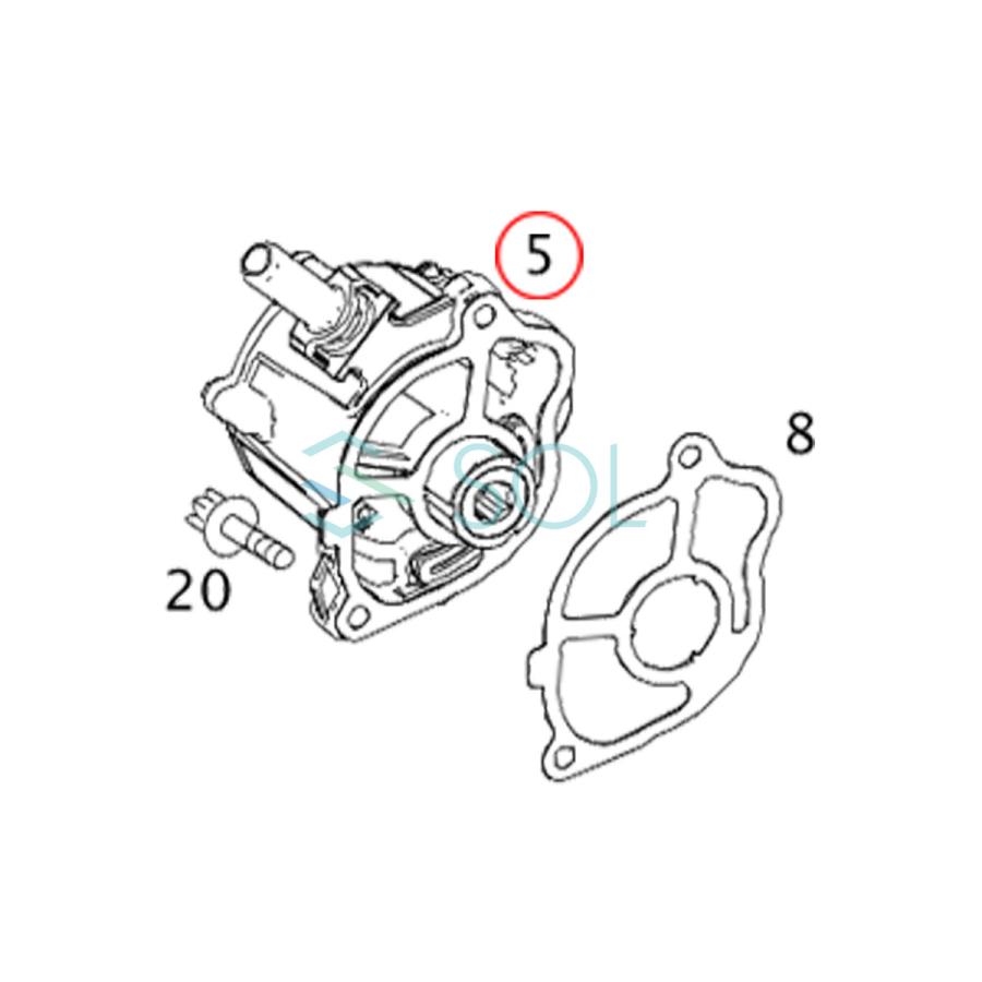 Mercedes-Benz ベンツ W218 W212 W207 W222 W447 バキュームポンプ ガスケット付 CLS220 E250 ...