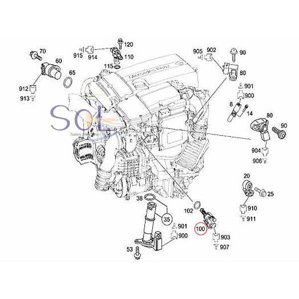 Mercedes-Benz ベンツ W169 W202 W203 W204 吸気温度センサー A170 A180 A200 C180 C200 ...