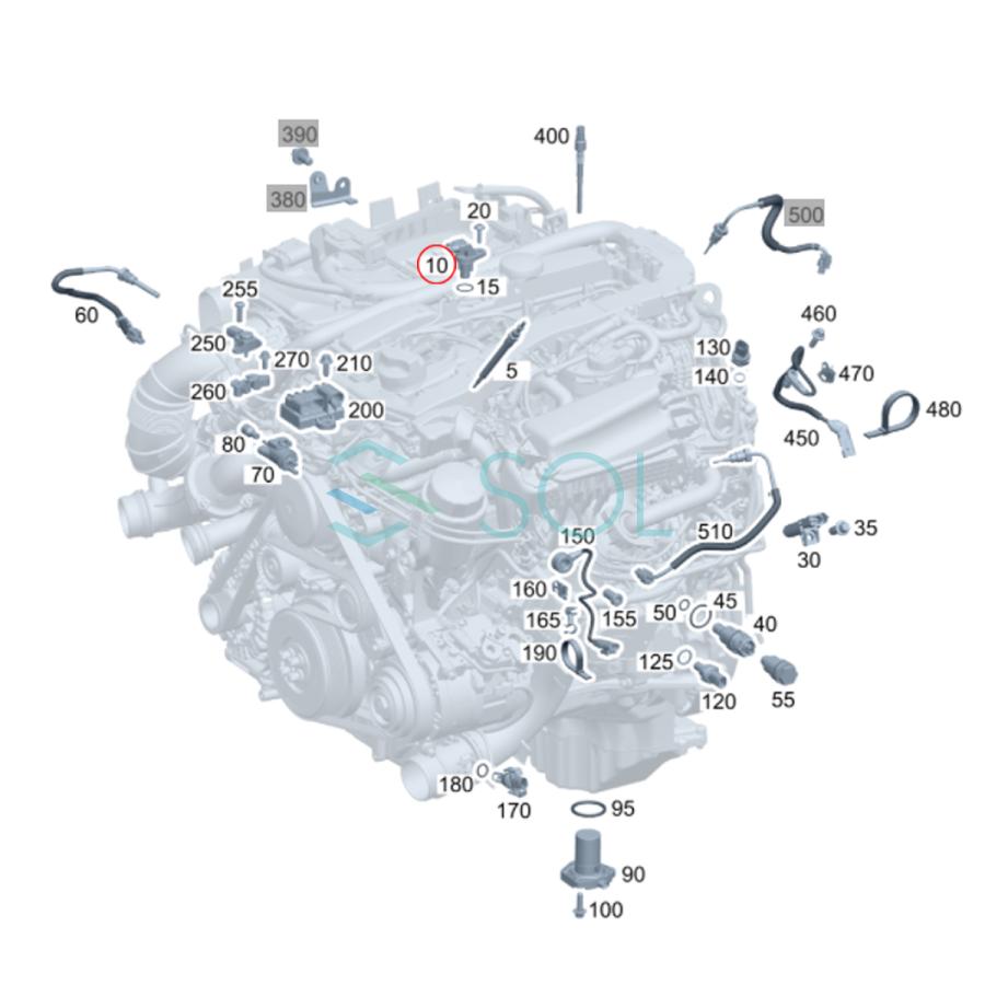 Mercedes-Benz ベンツ W176 W246 W204 W212 W207 カムシャフトセンサー A180 B180 C180 ...