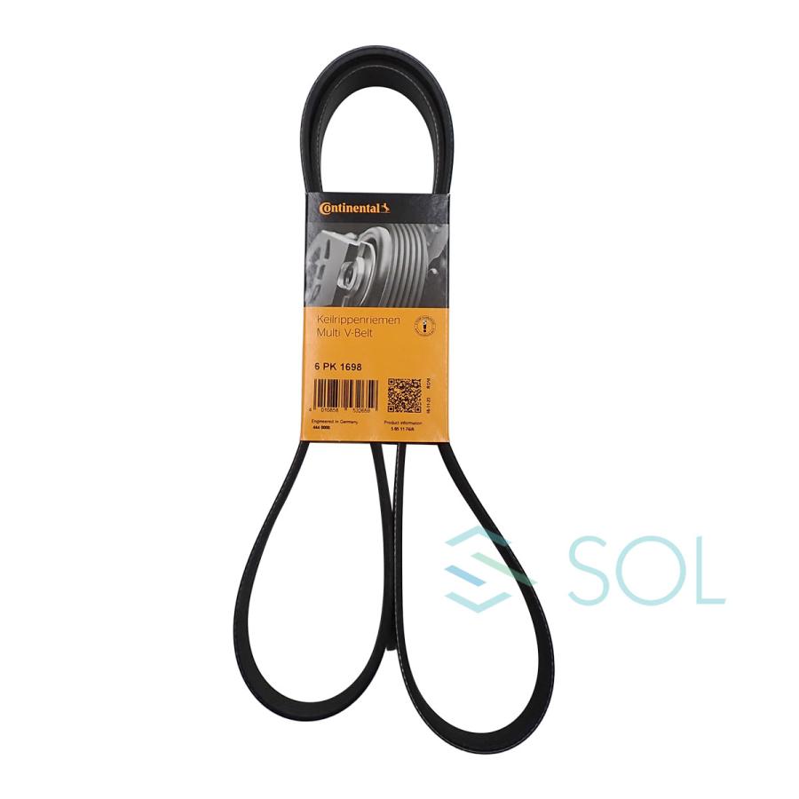 Audi Continental アウディ A1 8X ファンベルト Vベルト コンチネンタル 6PK1698 030145933AC 18時まで即日出荷 : 自動車パーツの宝箱 SOL ...
