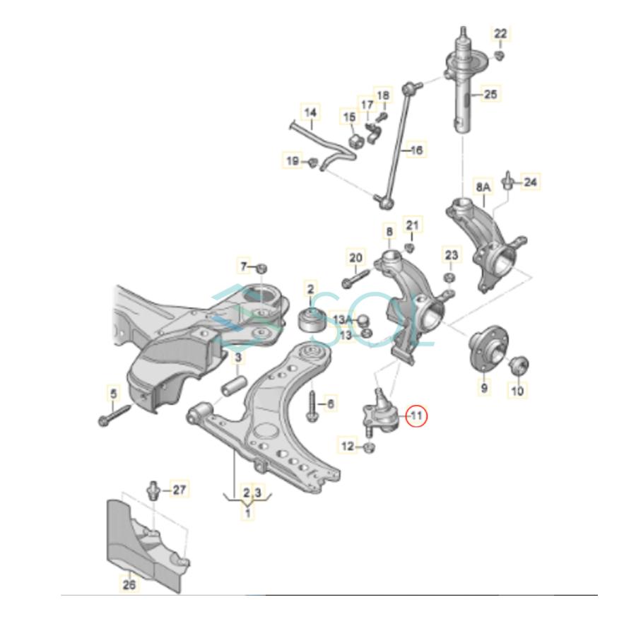 フォルクスワーゲン（Volkswagen） VW ポロ 5(9N_ 9A_ 6R1 6C1) UP!(121 122 123 BL1 BL2 ...