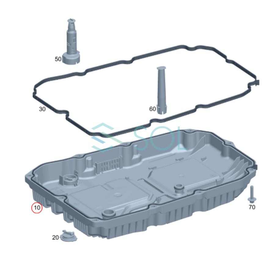 Mercedes-Benz（メルセデス・ベンツ） ベンツ W166 X166 W447 ミッションオイルパン ML350 GLE350d ...