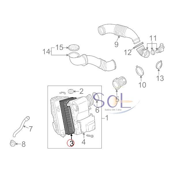 PORSCHE ポルシェ カイエン(9PA 92A) エアフィルター(エアエレメント) 95511013100 95811013000 出荷 ...