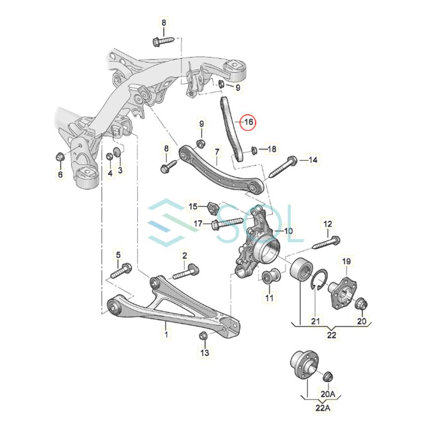 ポルシェ カイエン(92A 9PA) アッパーアーム コントロールアーム 右後側 95533105000 出荷締切18時 :7L0505398 ...
