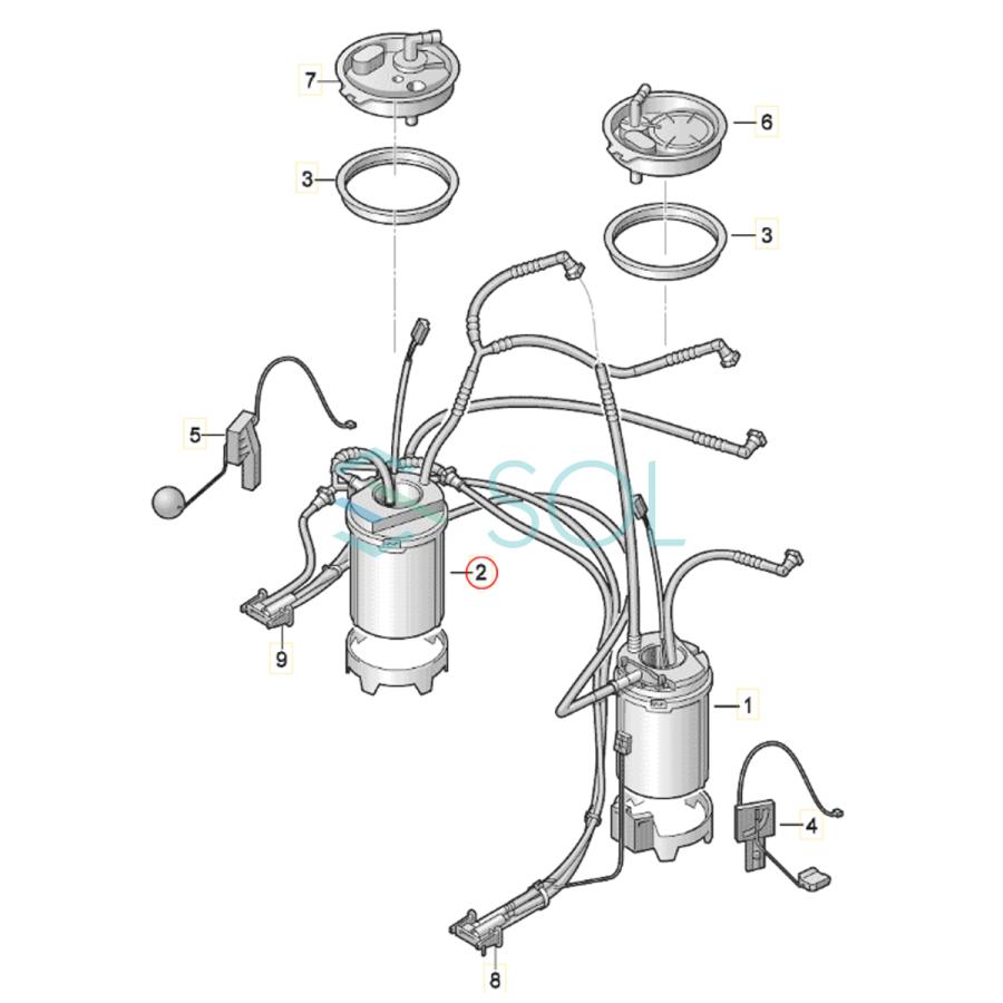 フューエルポンプ 右側 VW トゥアレグ 7L ワーゲン 燃料ポンプ 7L6919087F 7L6919087A 出荷締切18時 ...