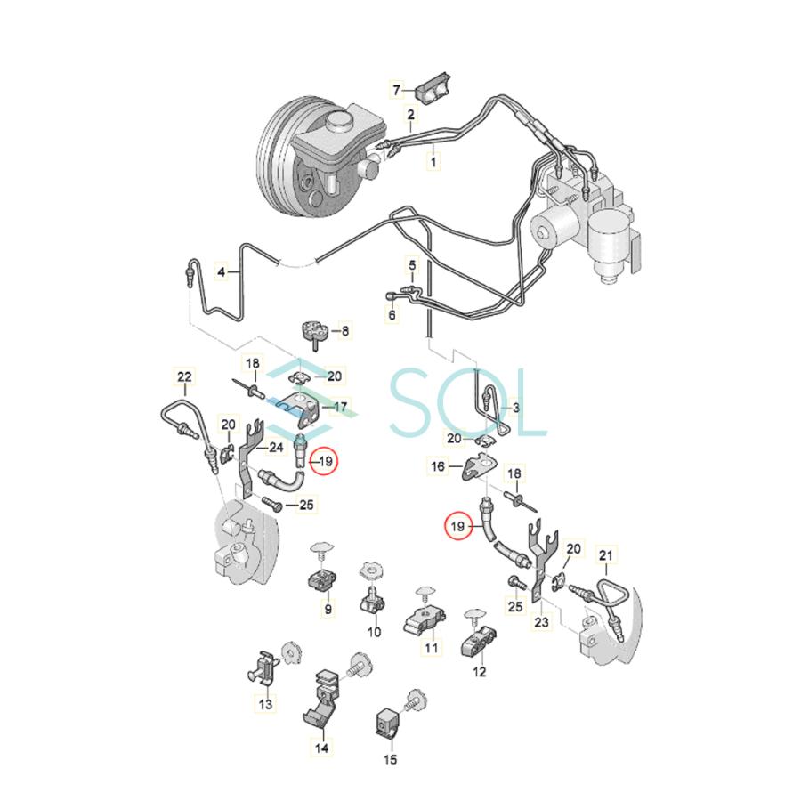 Audi 送料185円 アウディ A4 B6 B7(8E2 8E5 8H7 8EC 8ED 8HE) フロント ブレーキホース 左右セット 8E0611707D 8E0611707G ...
