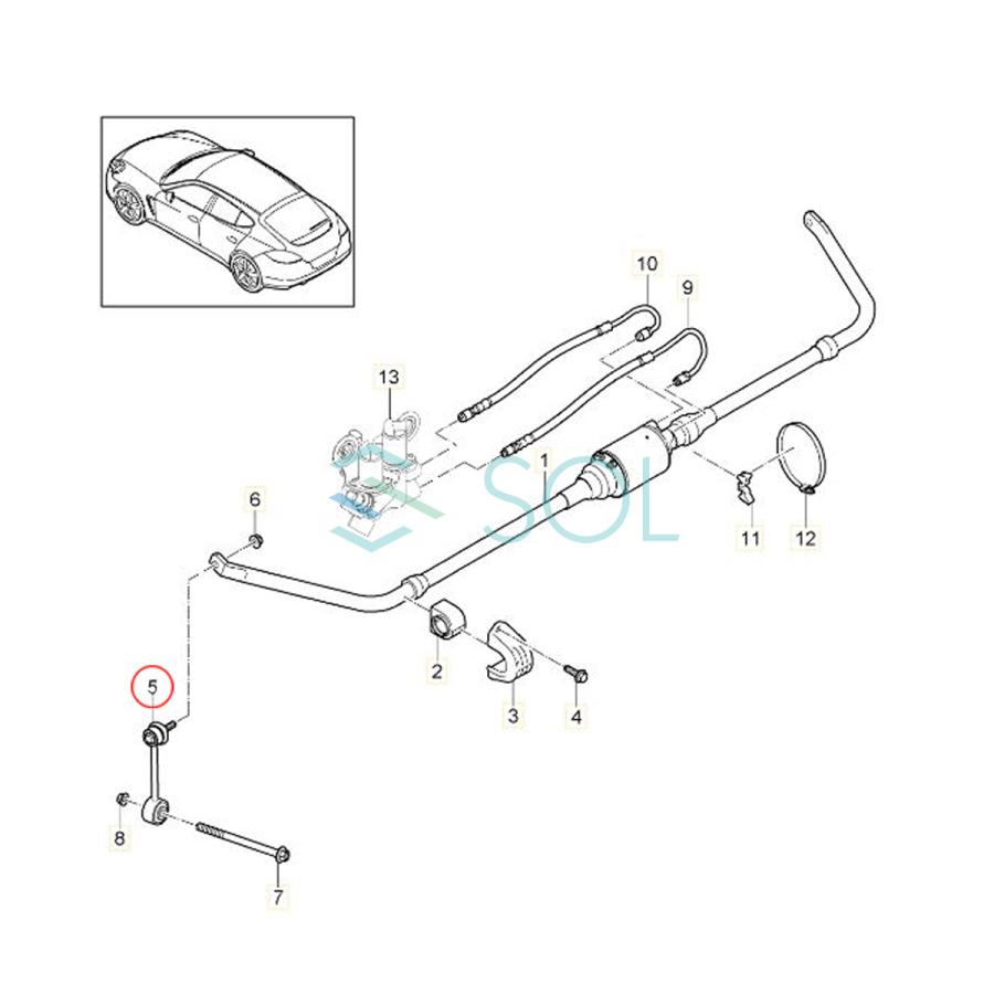 PORSCHE ポルシェ パナメーラ(970 971) リア スタビリンク スタビライザーリンク 左右共通 97033306905 ...