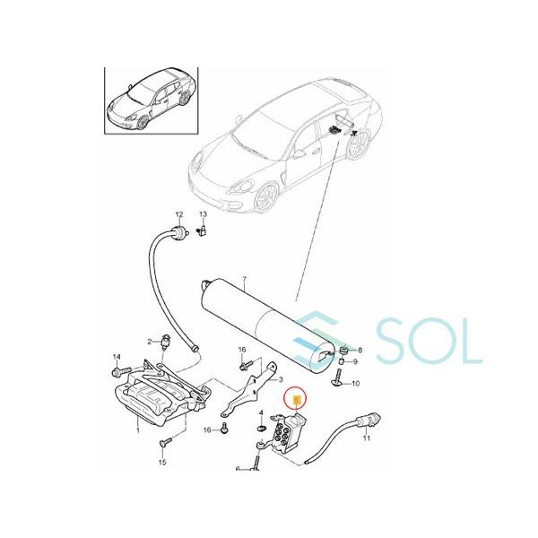 PORSCHE ポルシェ パナメーラ(970) エアサス バルブブロック バルブユニット 97035815302 出荷締切18時 : 自動車 ...