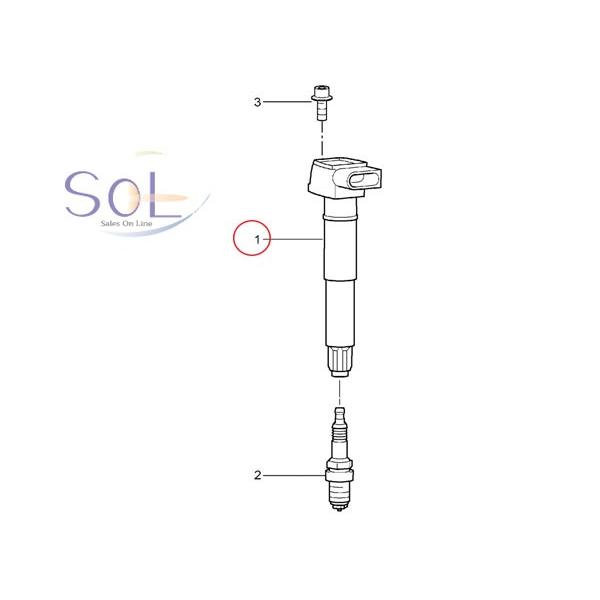 ポルシェ カイエン 955 (9PA) S 4.5 Turbo 4.5 V8エンジン イグニッションコイル 98060290401 ...