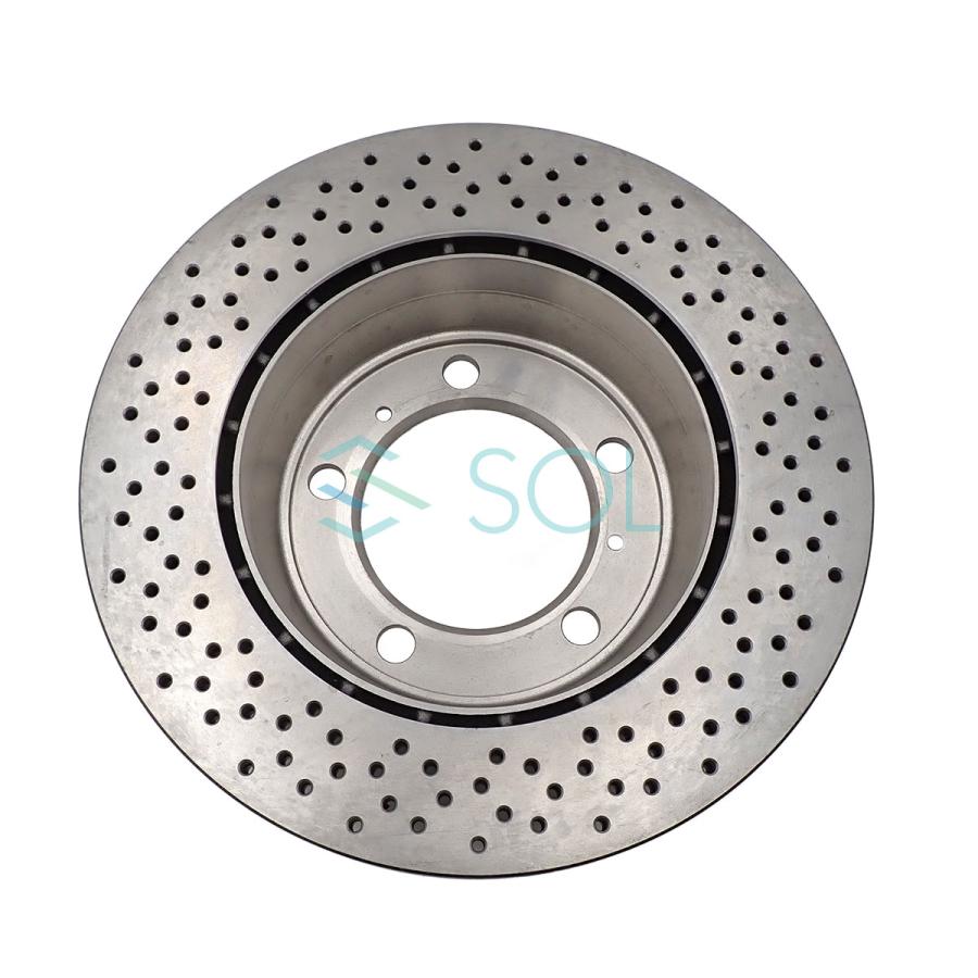 PORSCHE（ポルシェ） BREMBO 718 ボクスター 982 ボクスター 987 981 リア ドリルド ブレーキローター 左右セット ...