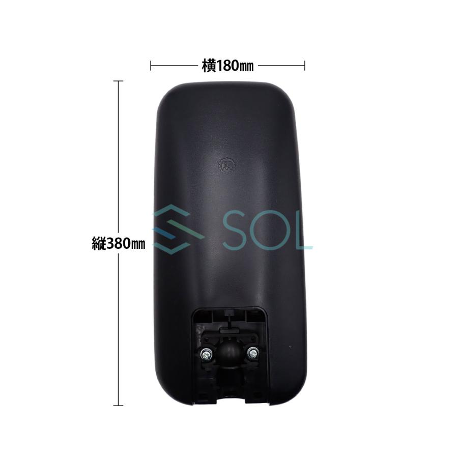 日野自動車 大東プレス工業 DAITO DA-268 2面鏡式ワイドビューミラー 左側 助手席側 デュトロ セミロング ダンプ ワイド RZU ...