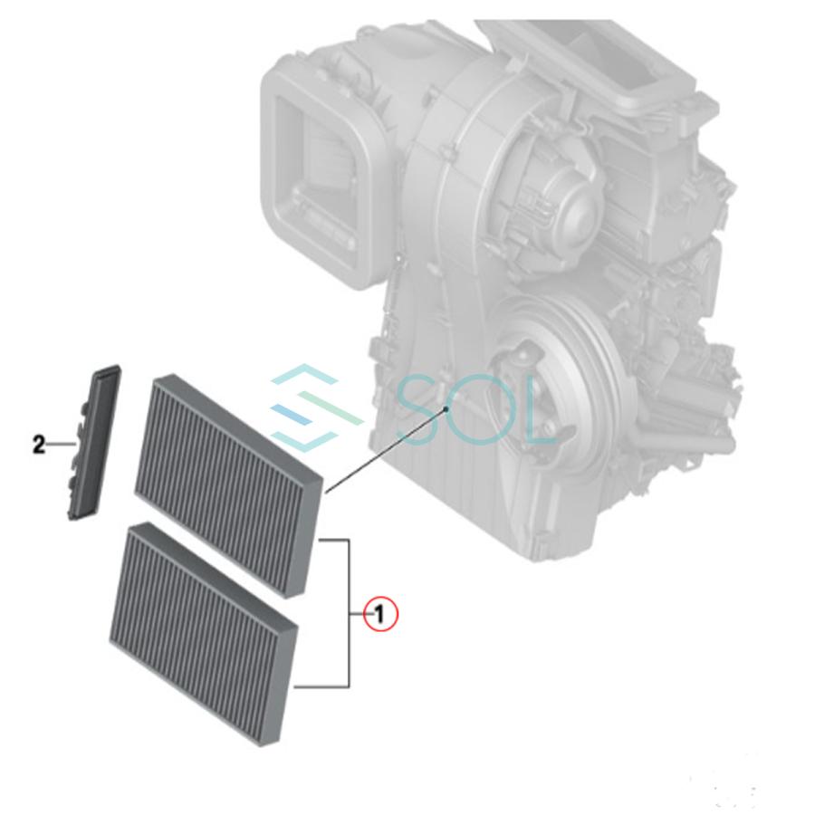 MINI（ミニ） MAHLE MINI F55 クーパーSD マルチプロテクションフィルター エアコンフィルター 64116823725 ...