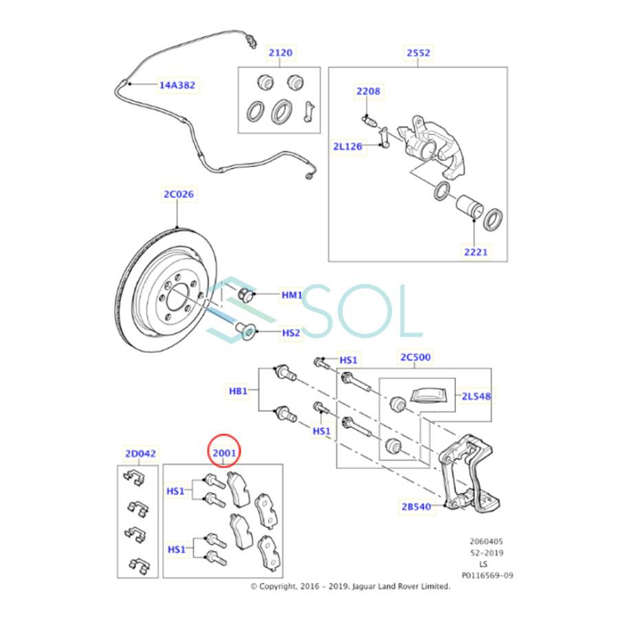ランドローバー リア ブレーキパッド ディスクパッド 左右セット 出荷締切18時 ディスカバリー レンジローバー LR019627 ...