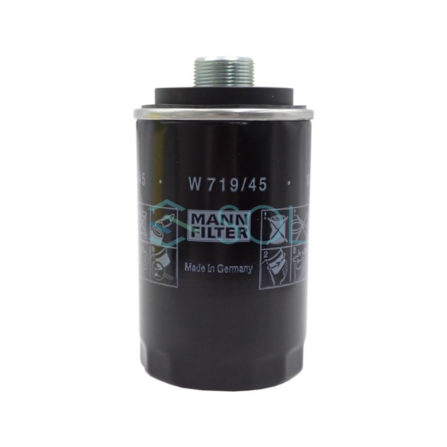 Audi MANN オイルフィルター アウディ A3 A4 A5 A6 A8 Q3 Q5 TT オイルエレメント W719-45 出荷締切18 ...