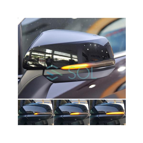 トヨタ（TOYOTA） 30系 ヴェルファイア LEDシーケンシャルドアミラーウインカー 左右セット クリア 流れるウインカー ダイナミック ...