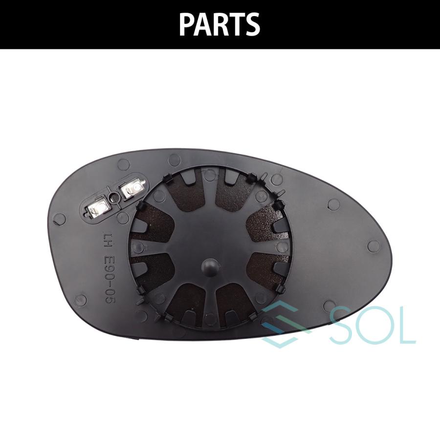 BMW BMW E90 E91 E92 320i 323i 325i 335i (前期) ブルーワイド ドアミラーガラス ドアミラーレンズ ...