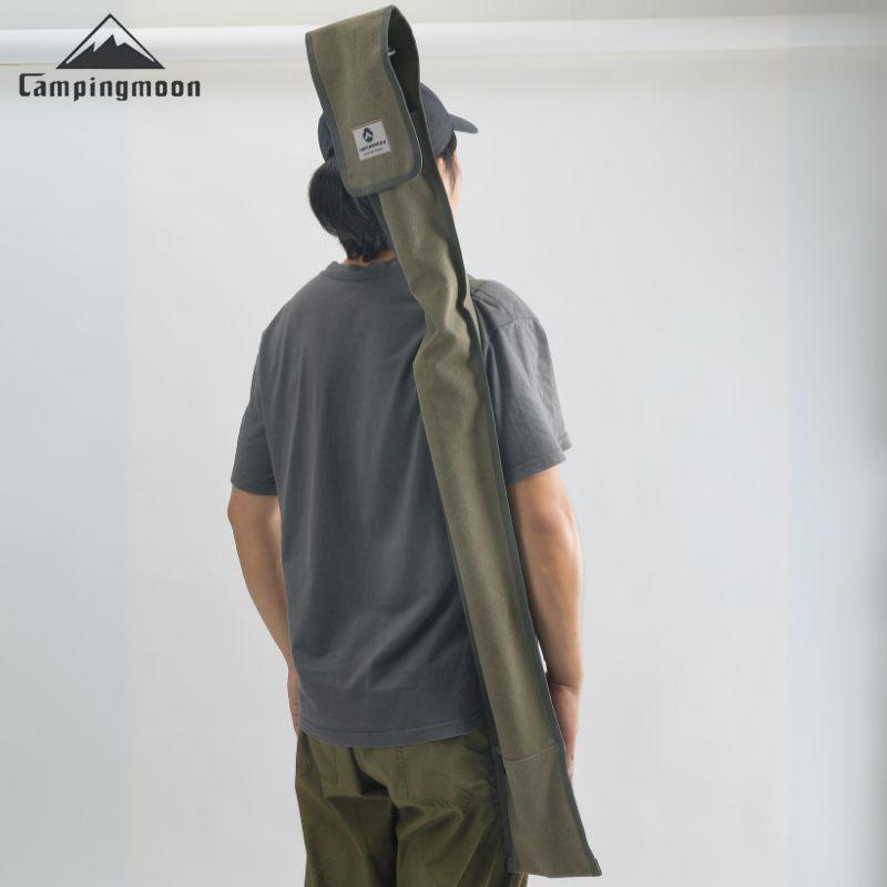 CAMPINGMOON 収納ケース パイルドライバー 帆布 ケース ギアケース テント タープ ポール 長尺 収納袋 長さ調整 キャンプ アウトドア キャンピングムーン メール便 ...