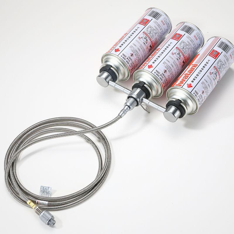 CAMPINGMOON キャンピングムーン CAMPING MOON マルチガスホースライン ねじ込み式 OD缶 アウトドア缶 コンロ ストーブ ガスアダプター キャンプ アウト 全長 ...