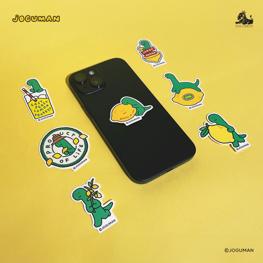 ソロモン商事 JOGUMAN デコステッカー DECO STICKER ジョグマン ステッカー シール 公式 ケース 韓国 キャラクター 恐竜 ...