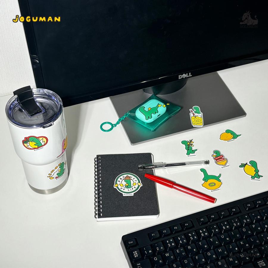 ソロモン商事 JOGUMAN デコステッカー DECO STICKER ジョグマン ステッカー シール 公式 ケース 韓国 キャラクター 恐竜 ...
