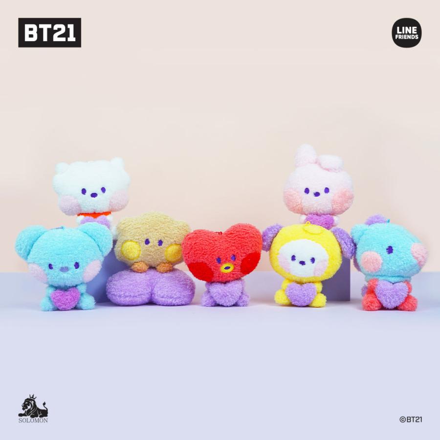 BT21 ソロモン商事【BT21 minini モバイルぬいぐるみスタンド】MOBILE DOLL STAND ぬいぐるみ スマホスタンド かわいい キャラクター MNL_BT21_M ...