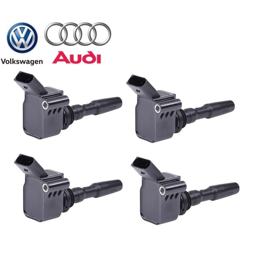 正規純正OEM AUDI イグニッションコイル 4本 SET アウディ A1 A3 A4 A5 Q2 Q3 IGコイル 04E905110P ...