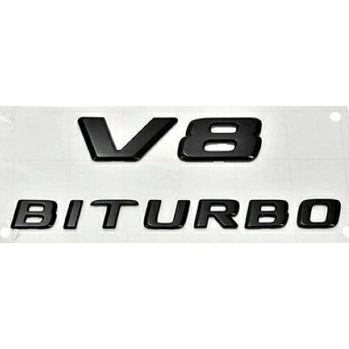 正規純正品 ベンツ 1枚 フロント フェンダー エンブレム BITURBO AMG ナイトパッケージ W463A Gクラス ゲレンデ ...