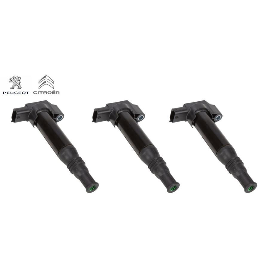 正規純正OEM PEUGEOT プジョー 108 208 301 308 2008 3本 セット イグニッションコイル ダイレクトコイル IG ...