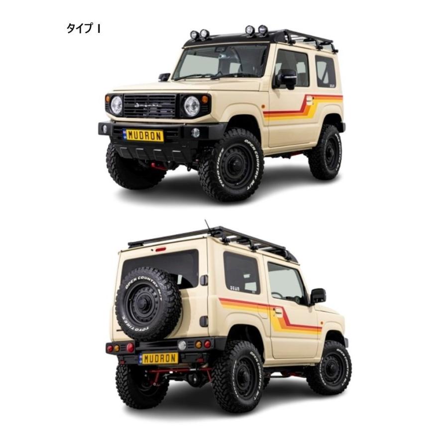 AIMGAIN MUDRON ADVENTURE CLASSIC SUZUKI スズキ JIMNY ジムニー JB64W フルキット 5点 type1 エイムゲイン エアロセット エアロキット ...