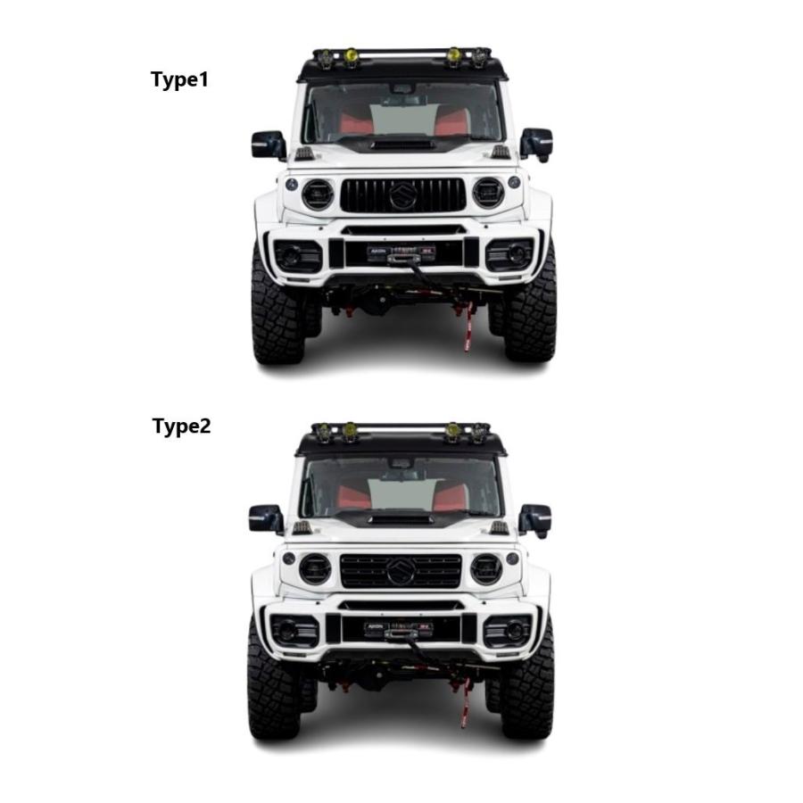 AIMGAIN MUDRON GT-X SUZUKI スズキ JIMNY SIERRA ジムニーシエラ JB74W フロントグリル type1 エイムゲイン フロント グリル エアロ パーツ ...