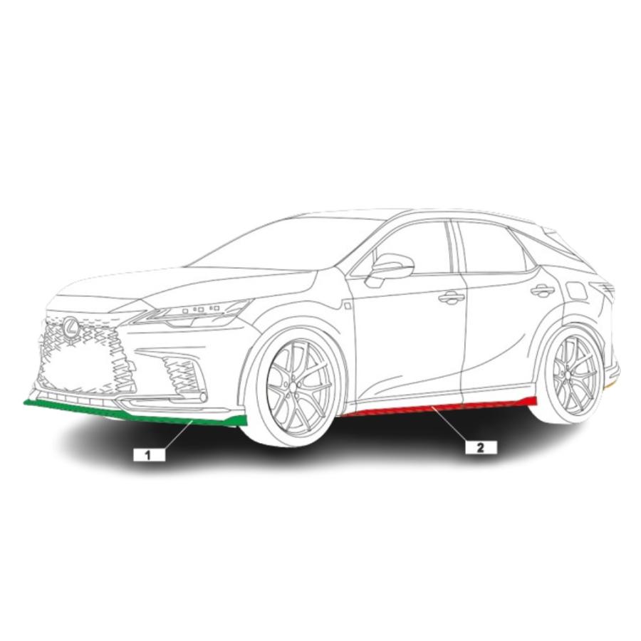 AIMGAIN SPORT LEXUS レクサス RX350 RX500h F-SPORT キット 3点セット TALH17 TALA15 ...