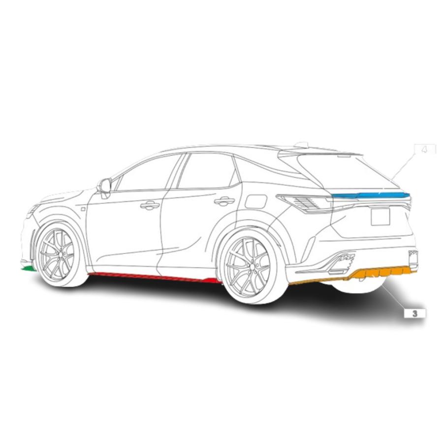 AIMGAIN SPORT LEXUS レクサス RX350 RX500h F-SPORT キット 3点セット TALH17 TALA15 ...