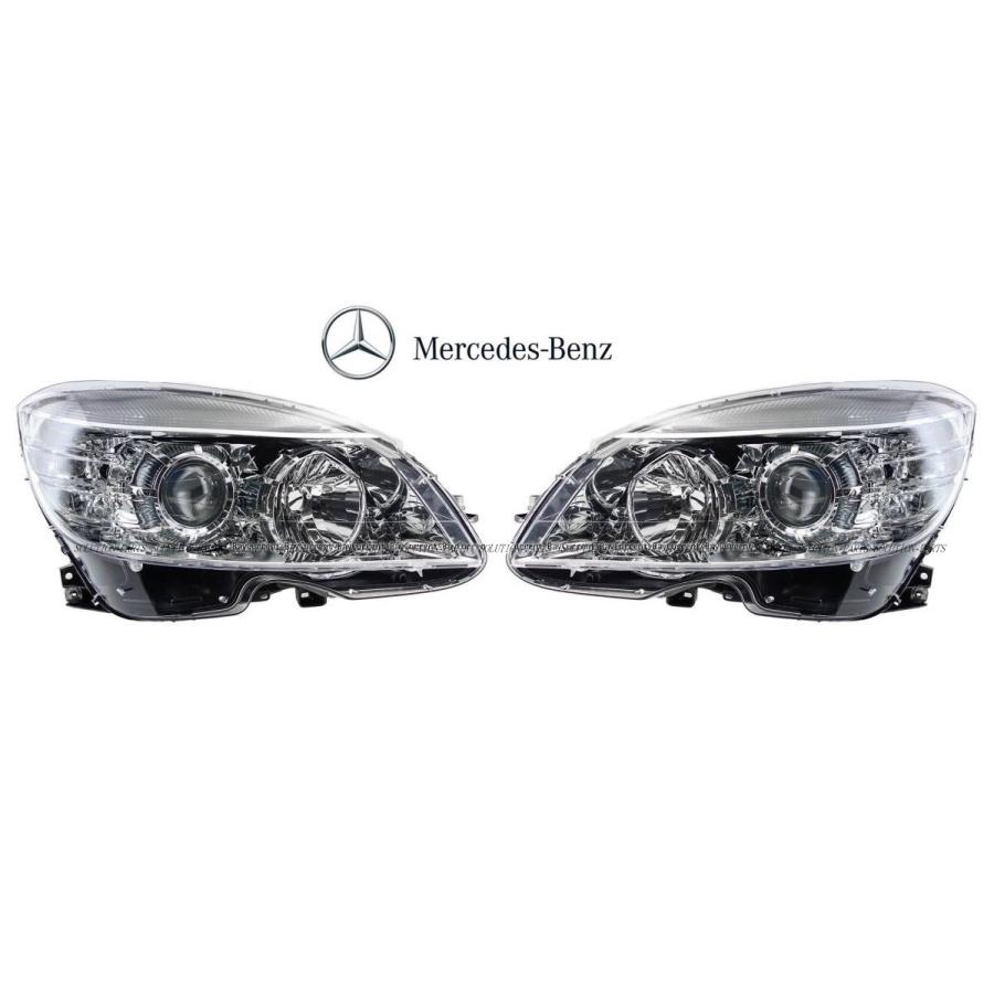 正規純正OEM Mercedes-Benz ベンツ ハロゲン ヘッドランプ ヘッドライト 左右 SET W204 Cクラス C180 C200 ...