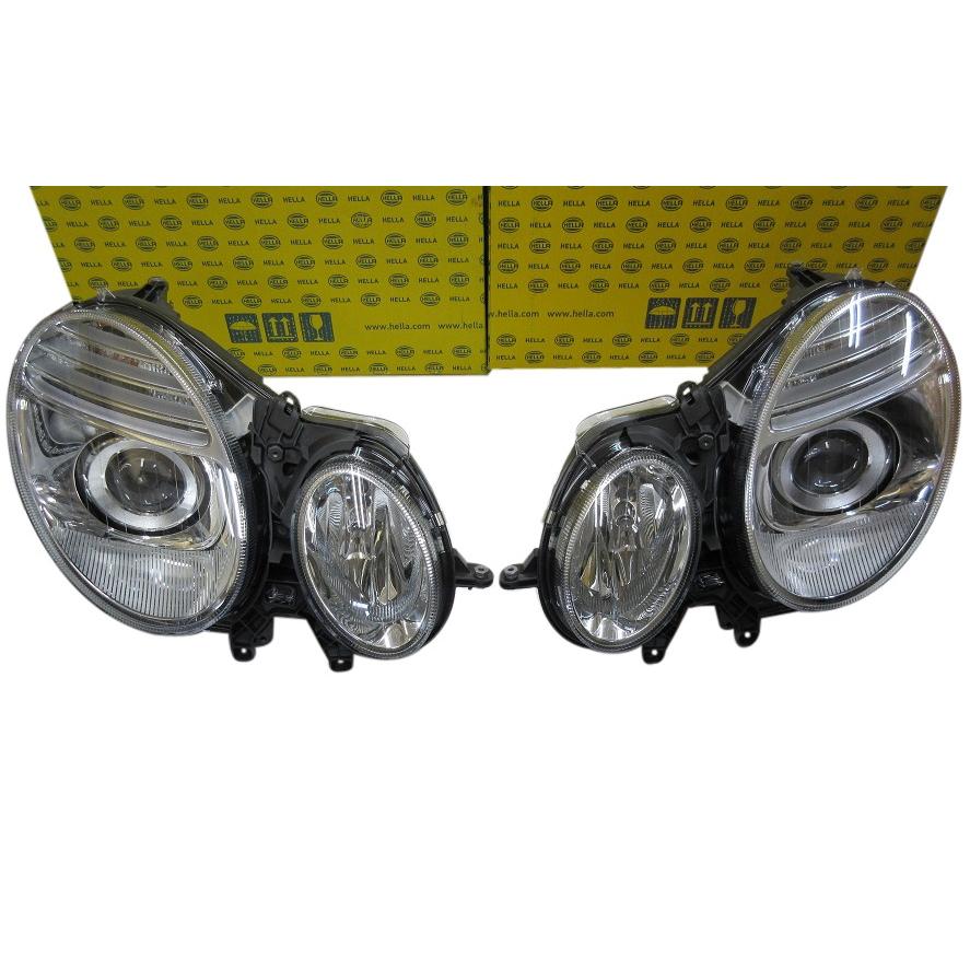 正規純正OEM ベンツ バイ キセノン ヘッドライト ライト 左右 Eクラス W211 E230 E240 E250 E280 E300 2118205161 2118205261 ...