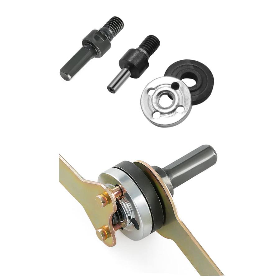 YFFSFDC アングルグラインダーアタッチメント 10個セット 交換工具レンチ グラインダー用取付取り外し道具 内外周フランジ 研削ディスク固 : hh3d74613e13 ...