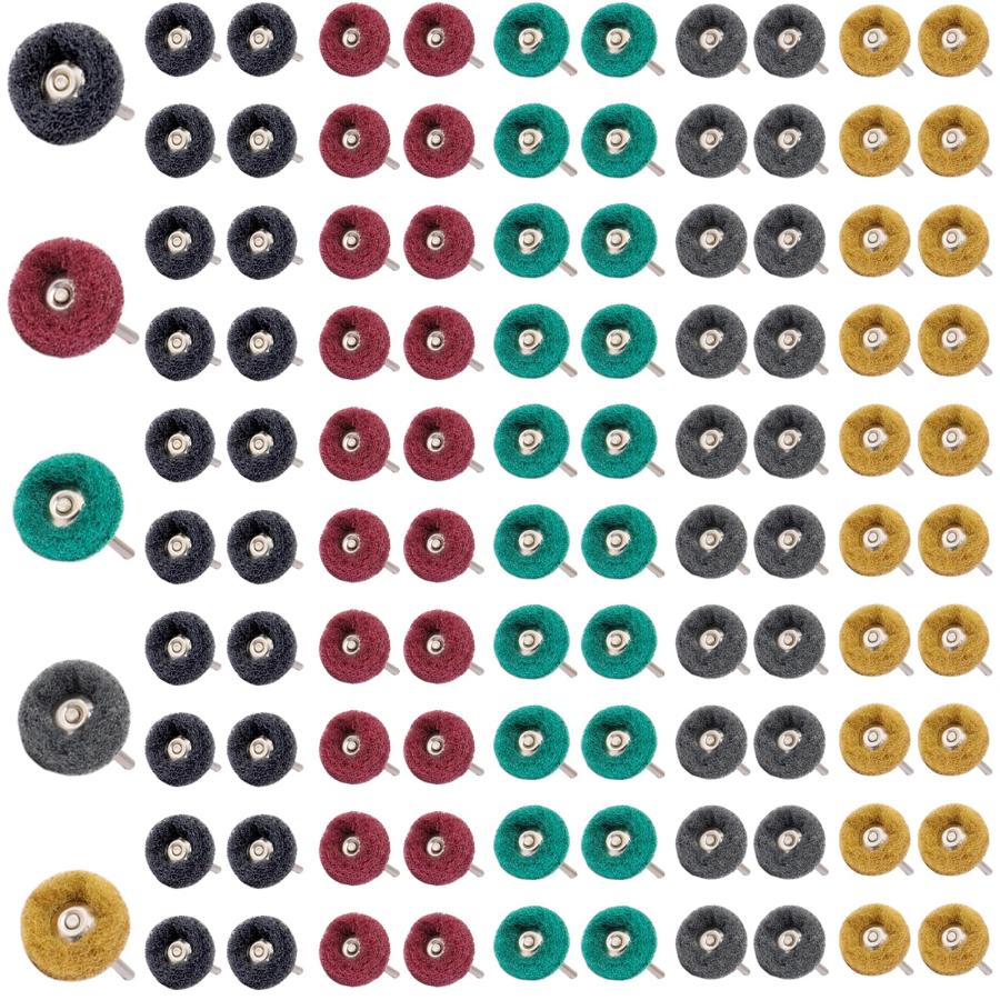 STEBRUAM リューター バフ 100個セット 3mm軸 繊維バフ ルーター ホイール ナイロン 布ブラシ 研磨 電動 ドリル ルータ : SOLVERTEX - 通販 - Yahoo ...
