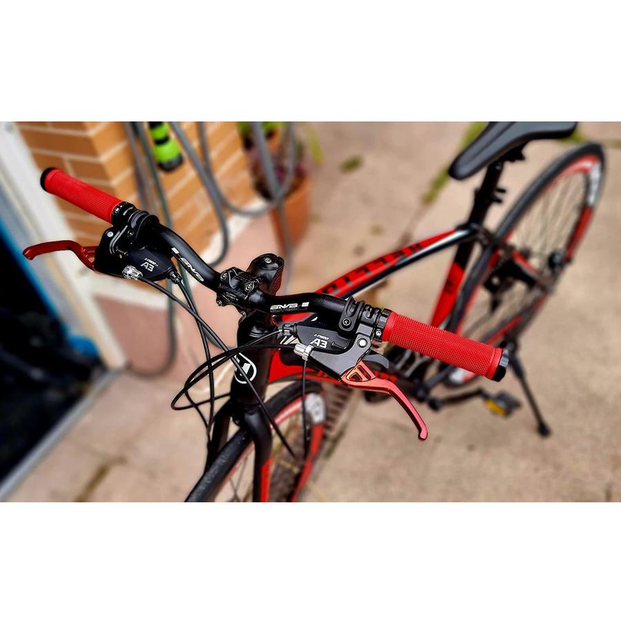 BNVB ハンドルバー 25.4mm/31.8mm アルミ合金 MTB 自転車 ライザーバー/フラットバー 500/540/580/620mm ...