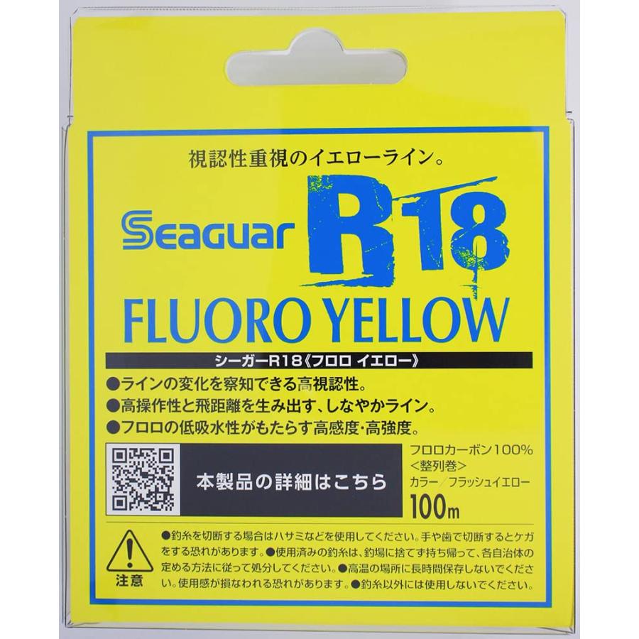 シーガーSeaguar ライン シーガー R18 フロロイエロー 100m 2.5lb クリア : SOLVERTEX - 通販 - Yahoo!ショッピング