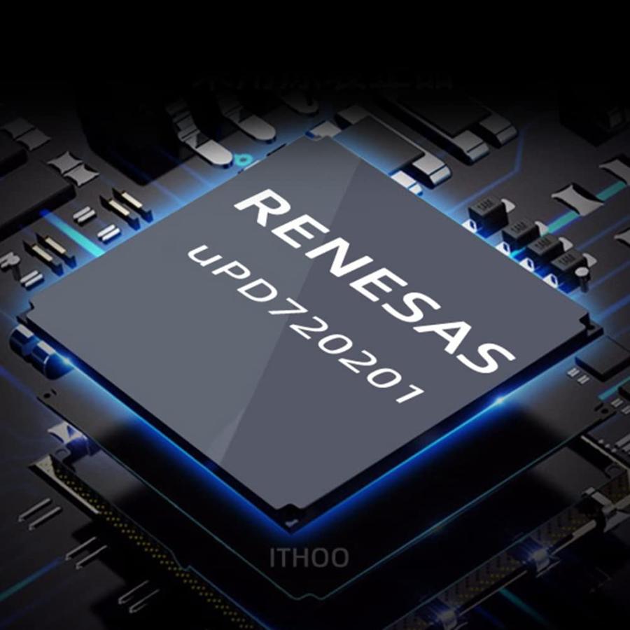 Buerjia USB3.2 Pci-E 拡張カード アダプター 2 ポート 19Pin カード ルネサス D720201 5Gbp ...