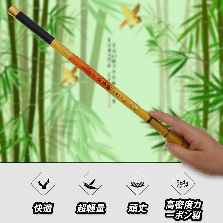 JINKING コンパクト延べ竿 渓流竿ロッド 万能竿 釣り竿 超硬質高炭素 超軽量 河川 堤防 湖畔 渓流 初心者&子供用 3.6M :za283334aa96:SOLVERTEX - 通販 ...