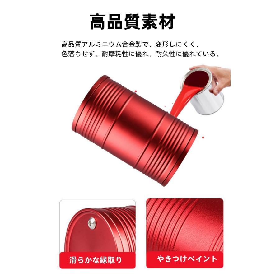 YFFSFDC 車用 灰皿 ドラム缶 携帯灰皿 蓋付き 大容量 スタンド灰皿 丸洗い可能 灰捨て簡単 車内用品 自動車用灰皿 レッド : SOLVERTEX - 通販 - Yahoo!ショッピング