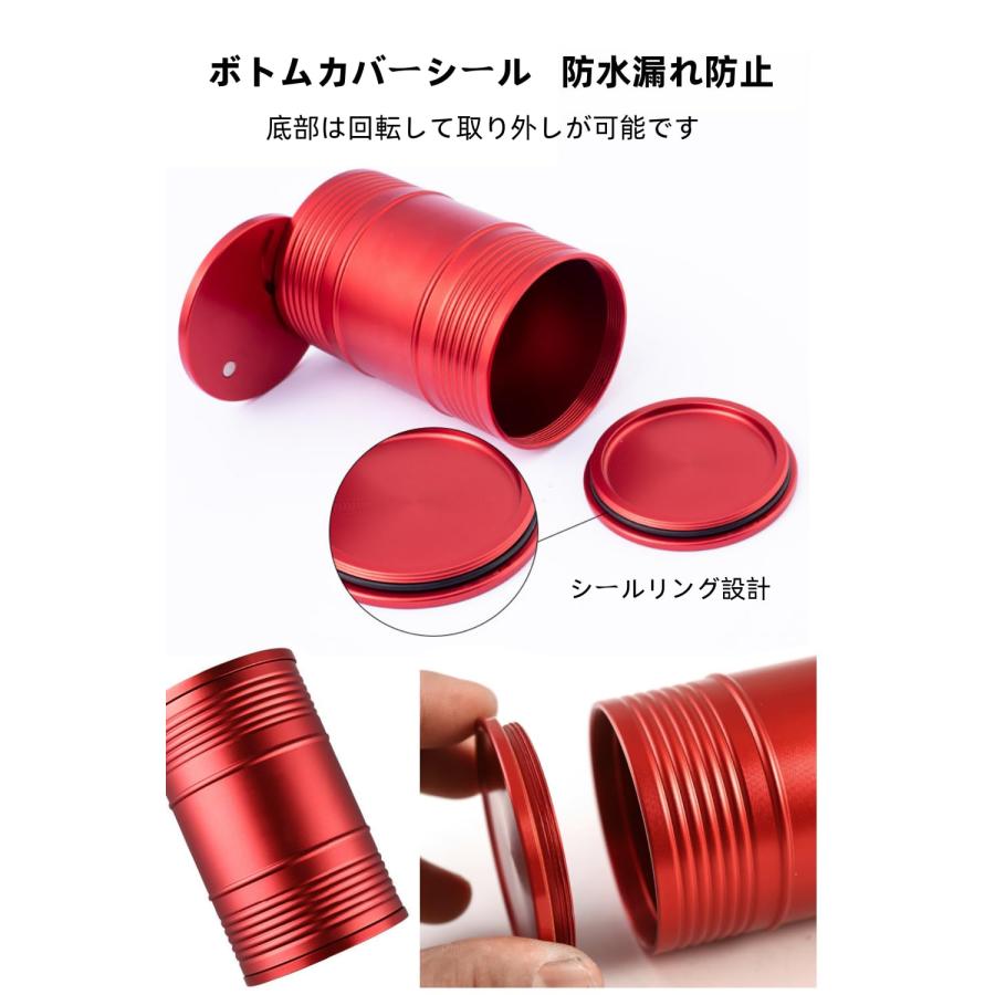 YFFSFDC 車用 灰皿 ドラム缶 携帯灰皿 蓋付き 大容量 スタンド灰皿 丸洗い可能 灰捨て簡単 車内用品 自動車用灰皿 レッド : SOLVERTEX - 通販 - Yahoo!ショッピング