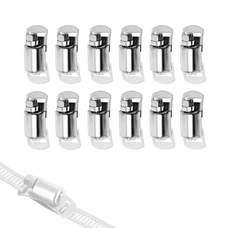 SODOI バイクパーツ マフラーバンド ホースバンド 304ステンレス フリーカット クランプ バンド 長さ調整 排気ダクト 汎用 耐熱 固定 : SOLVERTEX - 通販 ...